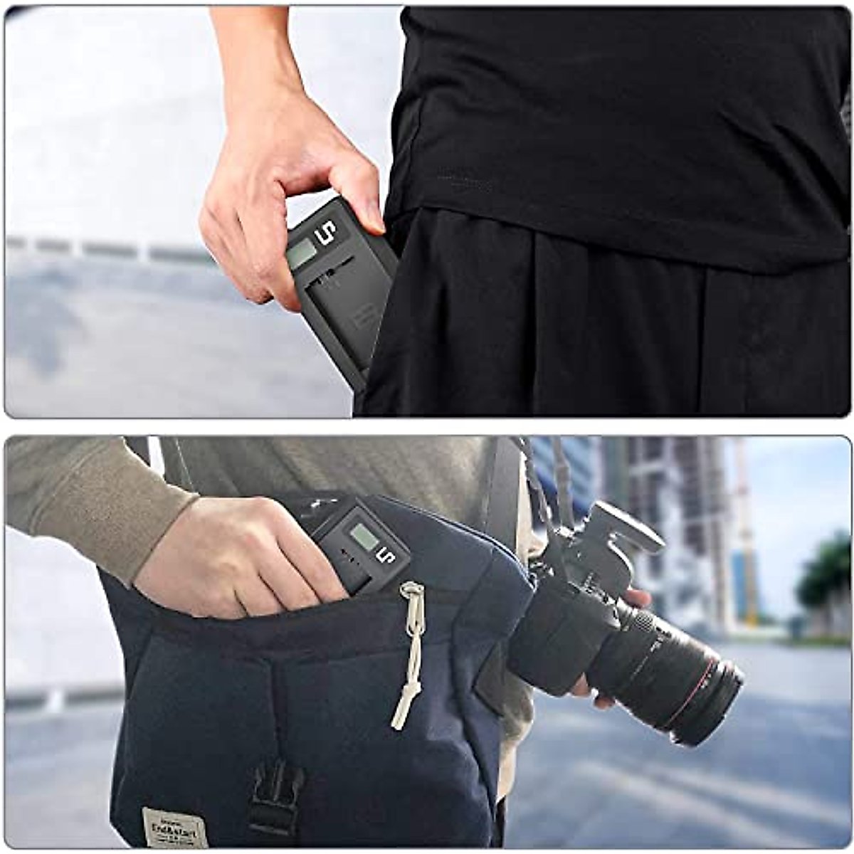 NP-FW50 Battery Charger, LCD Dual Charger Compatible with Sony Alpha A6000, A6400, A6100, A6300, A6500, A5100, A7, A7 II, A7R, A7R II, A7R2, A7S, A7S II, A7S2, A5000, A3000, RX10, NEX-3/5/7 Series