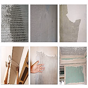 LLPT Drywall Repair Fiberglass Tape 4” x 100 Feet Industrial Grade Extra Strength Fiber Mesh Heavy Duty Self Adhesive for Seam Patch Wall Crack Seam Repair Color White (DRF410)