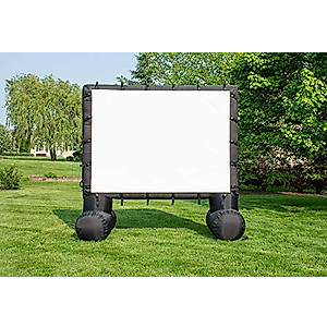 Total HomeFX Pro Weather-Resistant Inflatable Theatre Kit with Outdoor Projector, Projection Screen, and Projector Stand