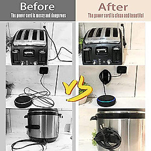 Can be used for wire organizers that stick to kitchen utensils, wire packs for small appliances, blenders, coffee makers, pressure cookers and air fryers (6Pcs)