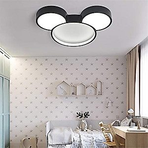 RUNNUP Creative Personality Acrylic Cartoon LED Ceiling Light Stepless Dimming Cute Flush Mount Light for Teen Toddler Boys Room, Nursery, Girls Kids Room, Bedroom, Kindergarten,A