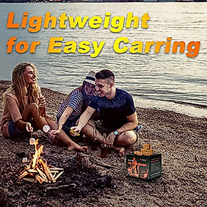 Skyflame 100 Pack Natural Fire Starters, Square Waterproof Easy Fire Charcoal Starters Compatible with BGE, Kamado Joe, Smokers, Wood Stove & Grills, BBQ & Grill, Campfire, Fireplace, Camp Fire Pits