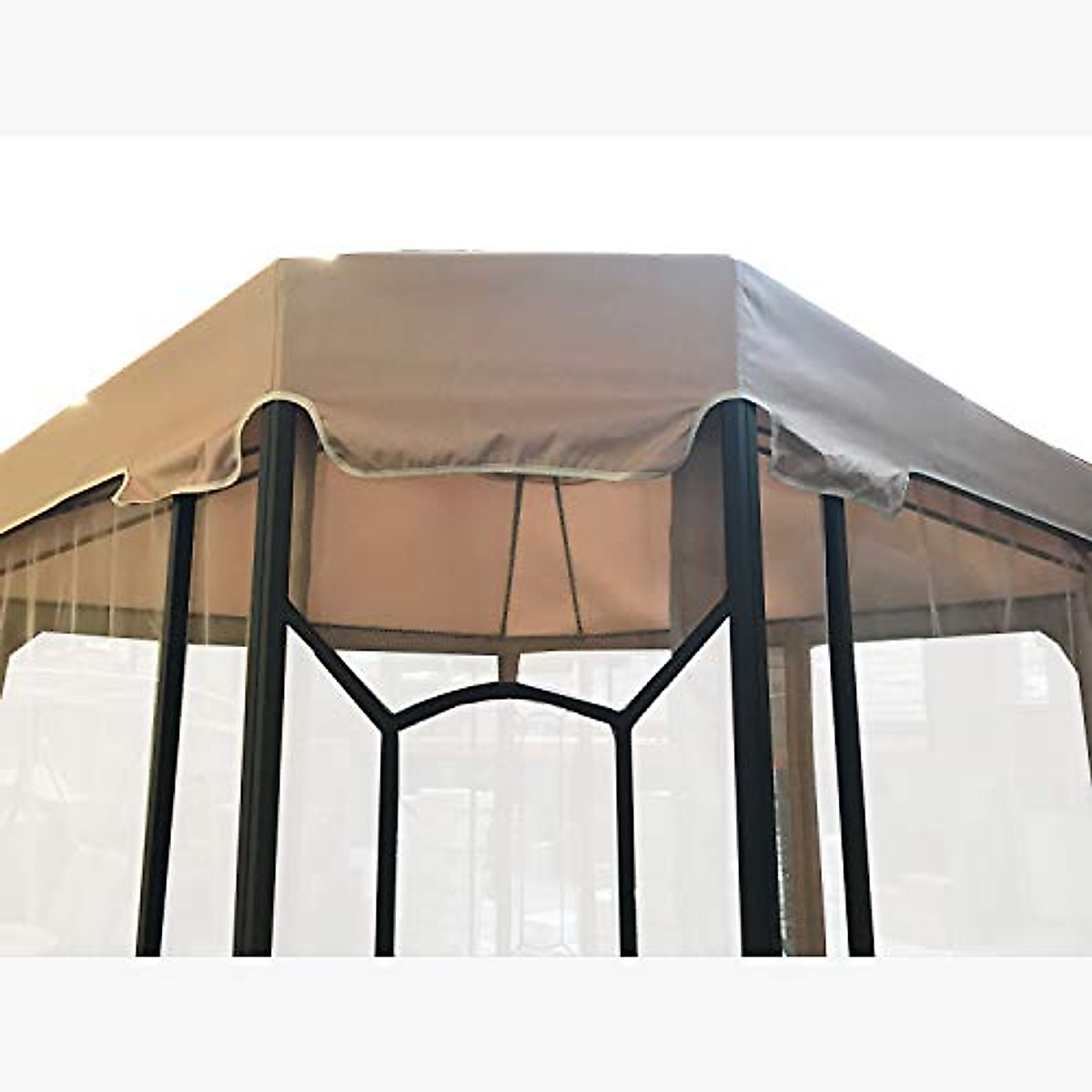 Garden Winds Replacement Canopy for The Cottleville Gazebo - Riplock 350 - Beige