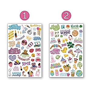 bloom daily planners New Holiday Seasonal Planner Sticker Sheets - Seasonal Sticker Pack - Over 250 Stickers Per Pack!