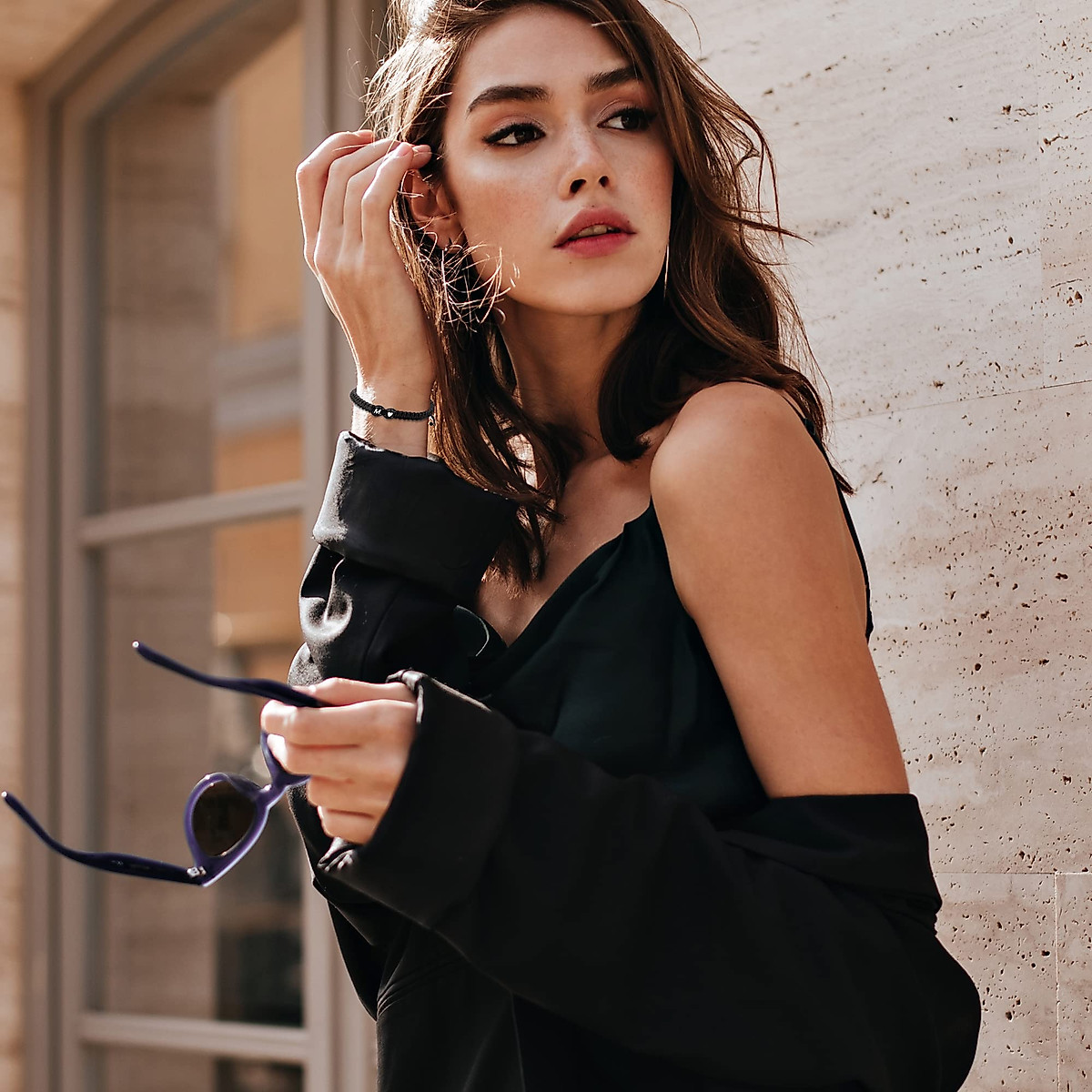 Btysun Mothers Day Gifts for Wife, Graduation Gifts Bracelets for Women Initial Gifts for Her Cuff Bracelets for Teen Graduation Letter C Anniversary Friend Gifts Jewelry