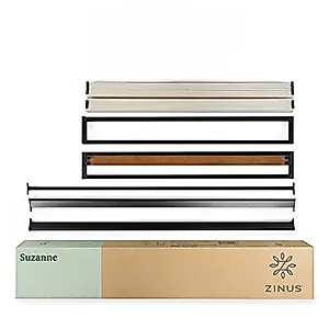 ZINUS GOOD DESIGN Award Winner Suzanne 6 Inch Bamboo and Metal Platforma Bed Frame / No Box Spring Needed / Wood Slat Support, Chestnut Brown, King
