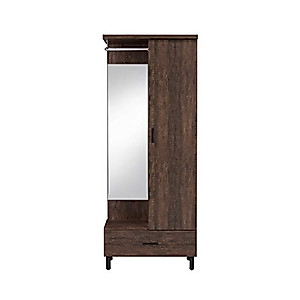 Acme Furniture Tsula Hall Tree, Rustic Walnut