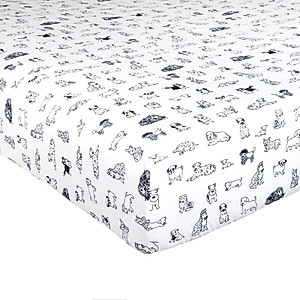 Kids Rule 3-Piece Dog Sketch Sheet Set for Boys & Kids - 1 Twin Flat Sheet, 1 Twin Fitted Sheet & 1 Queen Pillowcase, Soft Brushed Microfiber Polyester Bed Sheet, Smooth & Durable