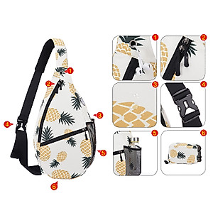 HUA ANGEL Sling Backpack - Unisex Crossbody Chest Bag Daypack Casual Shoulder Backpack for Travel Outdoor Hiking Cycling