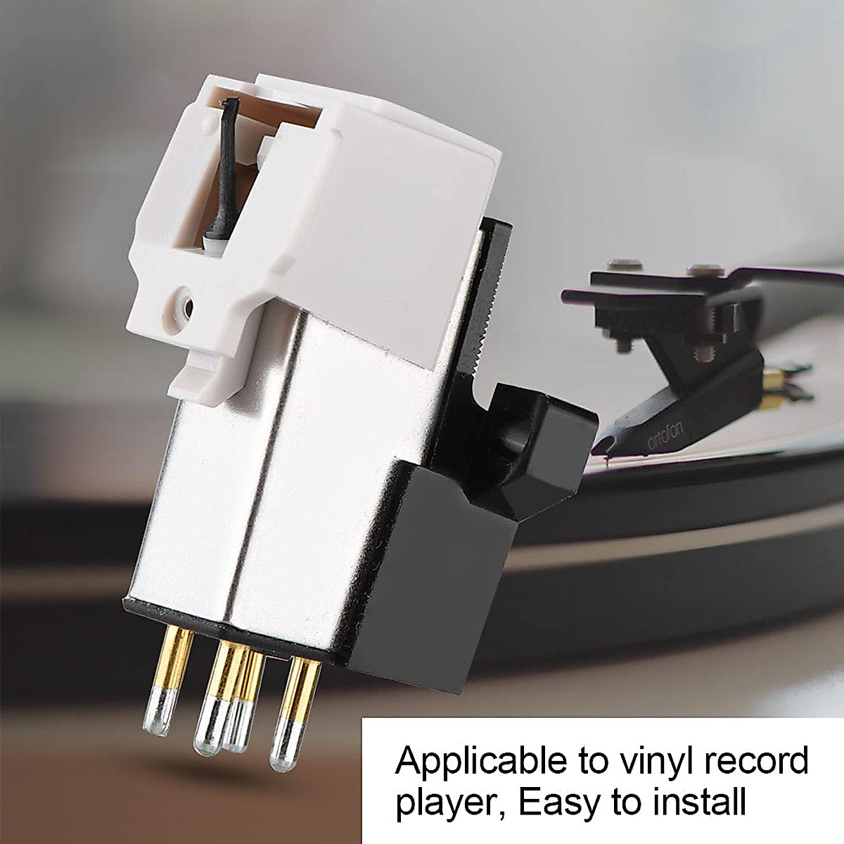 fosa Magnetic Cartridge with LP Needle Accurate Record Function Replacement Phonograph Cartridge for Turntable Record Player