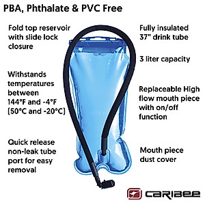 Caribee 3L Nuke Hi-Vis Hydration Backpack (Hi Vis Yellow)