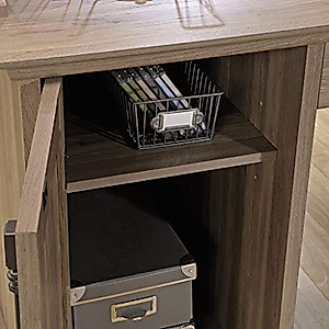 Sauder Barrister Lane L-Desk, Salt Oak finish