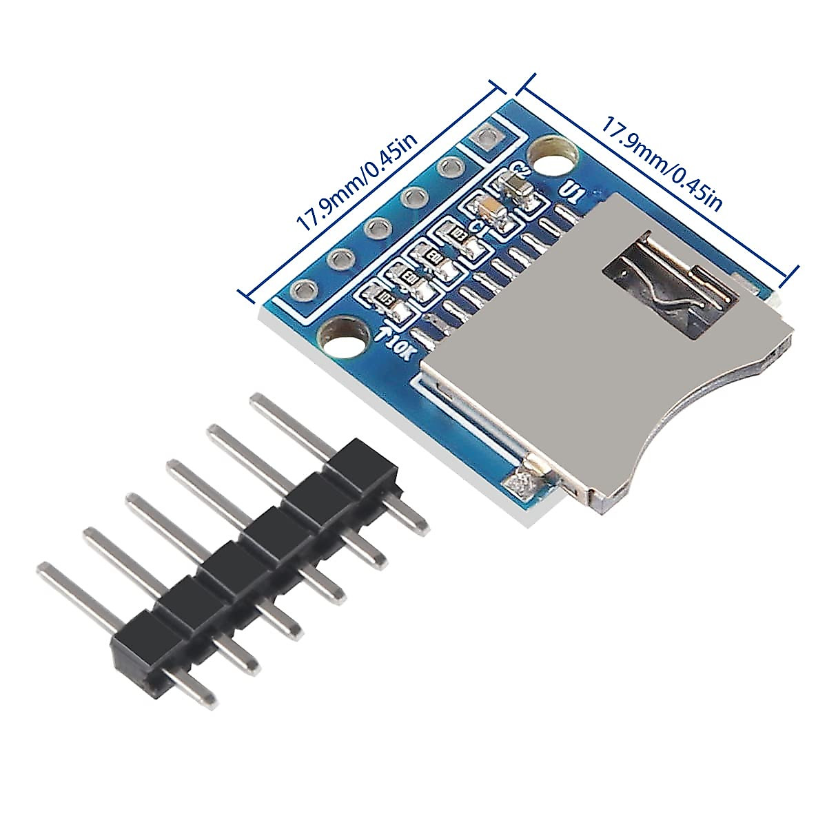 UMLIFE Micro SD SDHC TF Card Adapter Reader Module with SPI Interface Level Conversion Chip Compatible with Arduino Raspberry PI 10pcs