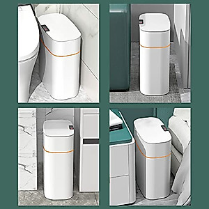 plplaaobo Smart Trash Can, Multipurpose Intelligent Garbage Can, IPX5 Life Waterproof 3 Modes Automatic Motion Sensor Waste Bin for Home Kitchen Beauty Salon Bathroom