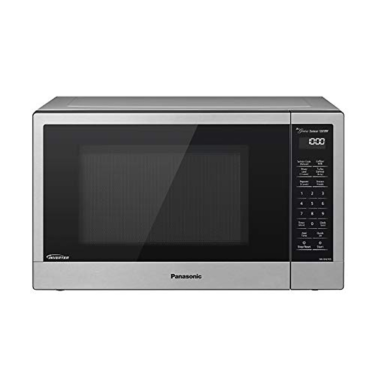 Panasonic NN-SN67K Microwave Oven, 1.2 cu.ft, Stainless Steel/Silver & Nordic Ware Deluxe Plate Cover, 10"