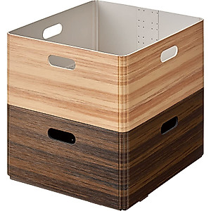 King Jim KW1024 Nachi Storage Box, Keni, Stacking Unit Box, M, Natural