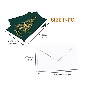 TAOZI&LIZHI Christmas Cards Boxed Assortment with Envelopes, Funny Merry Christmas Holiday Greeting Thank You Cards For Loved ones, Friends, and Family(6 Designs, 24 Handmade Cards)