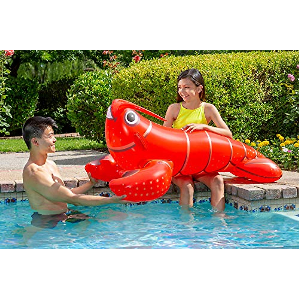 Poolmaster Swimming Pool Float Lobster Rider Red