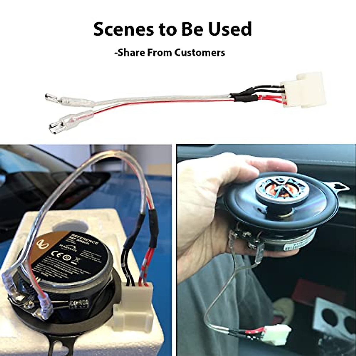 RED WOLF Car Front Door Pro Tweeter Speaker Wiring Harness for 2008-2022 Toyota RAV4 Camry 4Runner Highlander Scion, 2010-2019 Subaru Forester WRX Outback Factory Speaker Replacement Adapter Connector