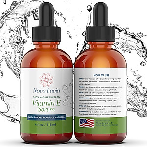 Organic Vitamin E Oil For Skin Face Hair Oil For Hair Growth Acne Scar Treatment Stretch Mark Removal Moisturizer Hair Skin And Nails Vitamins compare with Vitamin E Cream Acne Scar Remover Cream 4 oz