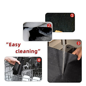 Oven Liners for Bottom of Oven, 2 Pack Large Thick Heavy Duty 100% Non-stick Reusable Teflon Oven Mat, 17”x25” Baking Mat for Electric, Gas, Toaster Ovens, Grills,Kitchen Friendly Cooking Accessory