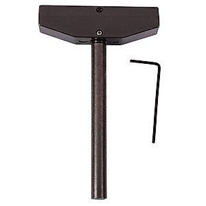 Jiayouy Luthier Tools Set Guitar Bass Fret Press Caul Fingerboard Pressing Tool + 9Pcs Brass Radian Fret Inserts with Hex Wrench - Black