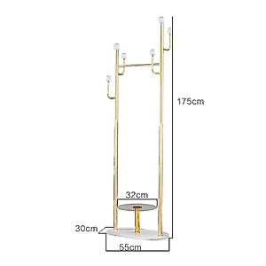 LUKEO Clothes Hanger Stand Space Saving Assembly Floor Shelf Clothes Hanger Stand Appendiabiti Furniture
