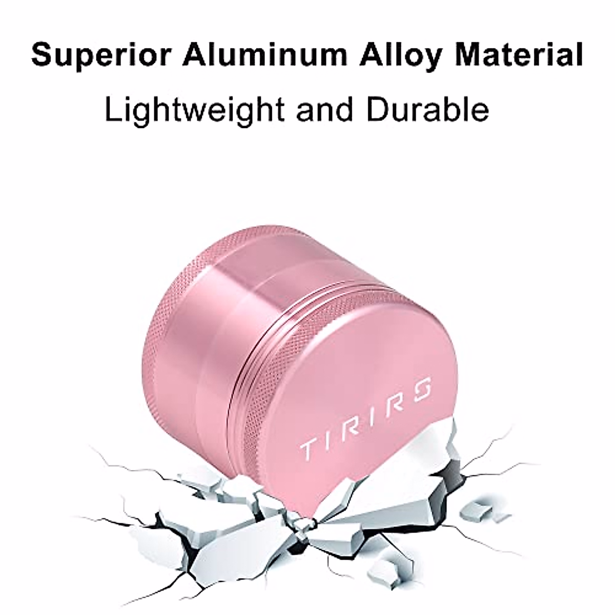 TIRIRS Aluminium Grinder 2 Inch Pink.
