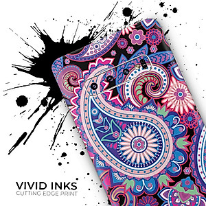 DesignSkinz Vibrant Purple Paisley V5 Protective Vinyl Decal Wrap Skin Cover Compatible with The Samsung Galaxy S20 (Screen Trim & Back Glass Skin)