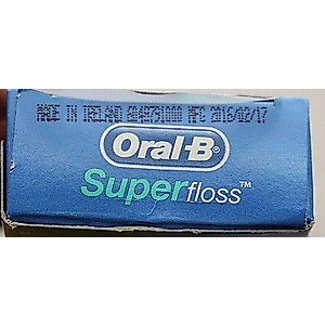 Oral-B Super Floss, 50 Pre-Cut Strands, Mint (Pack of 3)