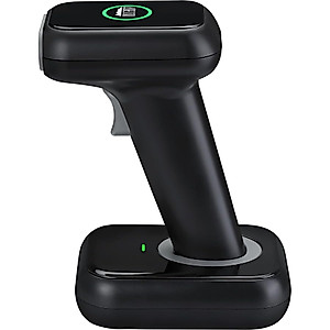 Adesso Nuscan 2700R Wireless Barcode Scanner with Charging Cradle - High-Speed 2D Scanning Engine, 120 FPS, 2.4GHz RF Wireless Technology