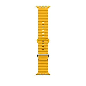 Ycysh Silicone Compatible with Apple Watch Ultra Ocean Band 49mm 38mm 40mm 41mm 42mm 44mm 45mm,Women Men Soft Sport Strap for iwatch Series Ultra 8 7 6 5 4 3 2 1 SE,42/44/45/49mm Yellow