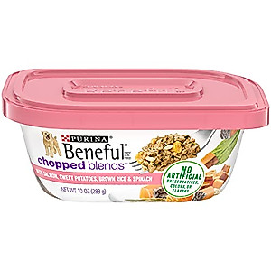 Purina Beneful Gravy, High Protein Wet Dog Food, Chopped Blends With Salmon - (8) 10 oz. Tubs
