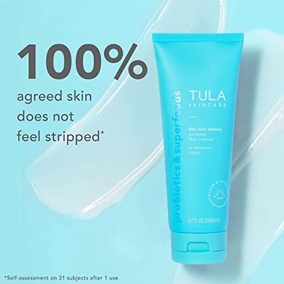 TULA Skin Care The Cult Classic Purifying Face Cleanser (Travel-Size) | Gentle and Effective Face Wash, Makeup Remover, Nourishing and Hydrating | 1.67 oz.