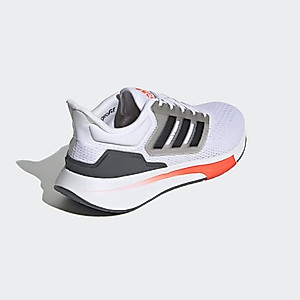 adidas mens Eq21 Trail Running Shoe, White/Black/Grey, 9.5 US