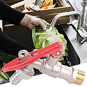 Metal Draft Faucet,Brass Draft Beer Tap Faucet Lock for Kegerators Brass 1/2" Thread Water Tap Lockable Faucet Home Outdoor Garden Tool Garden Outdoor Brass Faucet