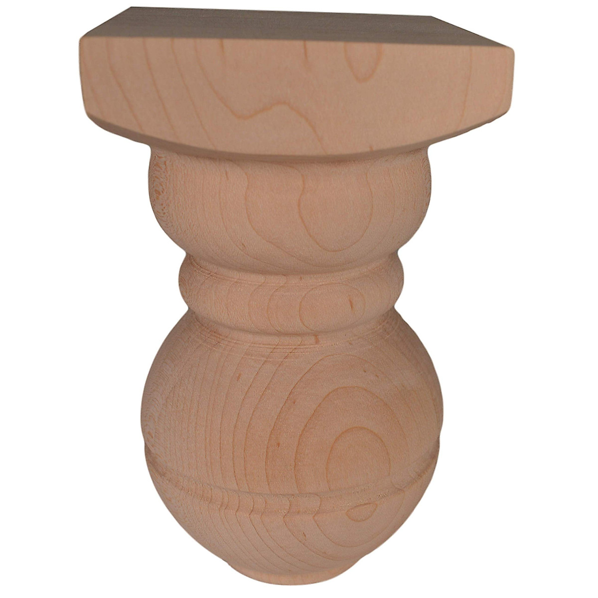 BingLTD - 5" Unfinished Profile Maple Sofa Leg - Set of 4 (BF1512-MA-UNF)