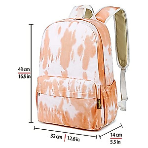 mygreen Canvas School Bag Backpack Girls, Ranibow Style Unisex Fashionable Canvas Zip Backpack School College Laptop Bag for Teens Girls Students Casual Lightweight Travel Daypack Outdoor