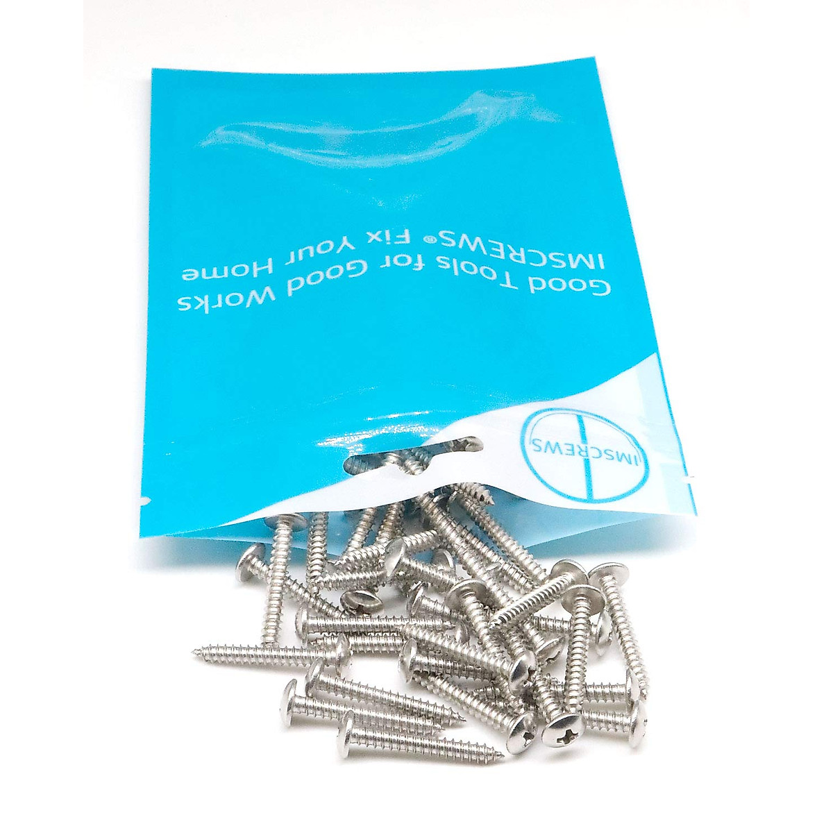 100Pcs #6 x 1" Truss Head Phillips Wood Screws Stainless Steel 304 Self Tapping Screws | by IMSCREWS