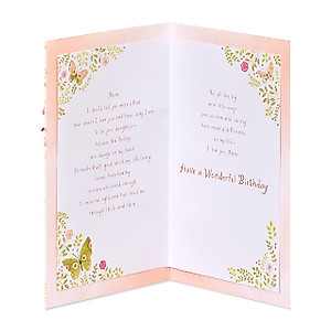 American Greetings Birthday Card for Mom from Daughter (With Love)