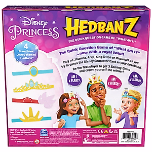 Spin Master Games Hedbanz Disney Princess Game with Hedbanz Frozen Game 2-Pack Bundle, Classic Question Game for Kids and Families, Ages 6 and up, Amazon Exclusive