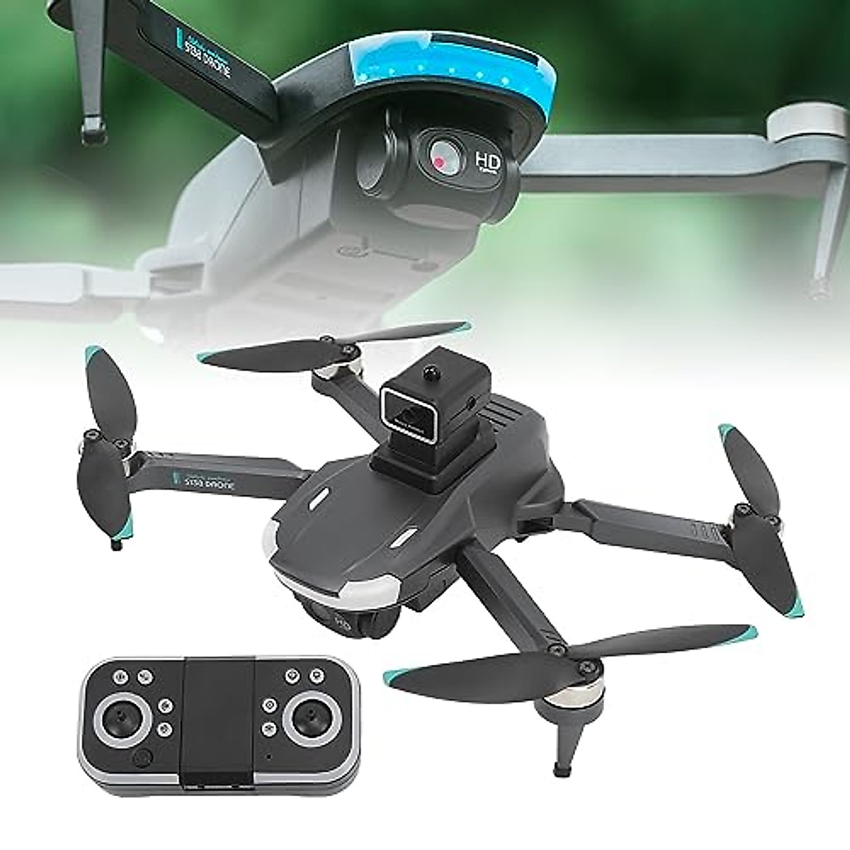 CUTULAMO Brushless Aerial Drone, Brushless Drone One Button Return Headless Mode Hovering for Aerial Photography
