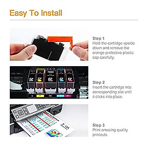 E-Z Ink (TM Compatible Ink Cartridge Replacement for Canon PGI-225 CLI-226 to use with MG6220 MG6120 MG8220 MG8120 MG8120B (3 Gray, 3 Large Black, 3 Small Black, 3 Cyan, 3 Magenta, 3 Yellow) 18 Pack