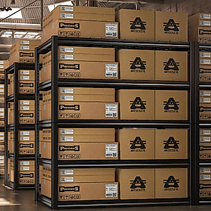 REIBII Garage Storage Shelves Heavy Duty Garage Shelving 72" Adjustable Metal Shelves for Storage 5-Tier Garage Shelves Heavy Duty 2500LBS Basement Kitchen Pantry Shelving Utility Shelves, 3 Pack