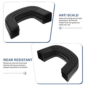 SHERCHPRY Pot Holders Pot Holders Pot Holders Silicone Pot Handles Cover 4pcs Pot Handle Holder Non- Pan Handle Sleeves Hot Pot Grip Protectors for Cooking Frying Pot Holder Pot Holder Pot Holder