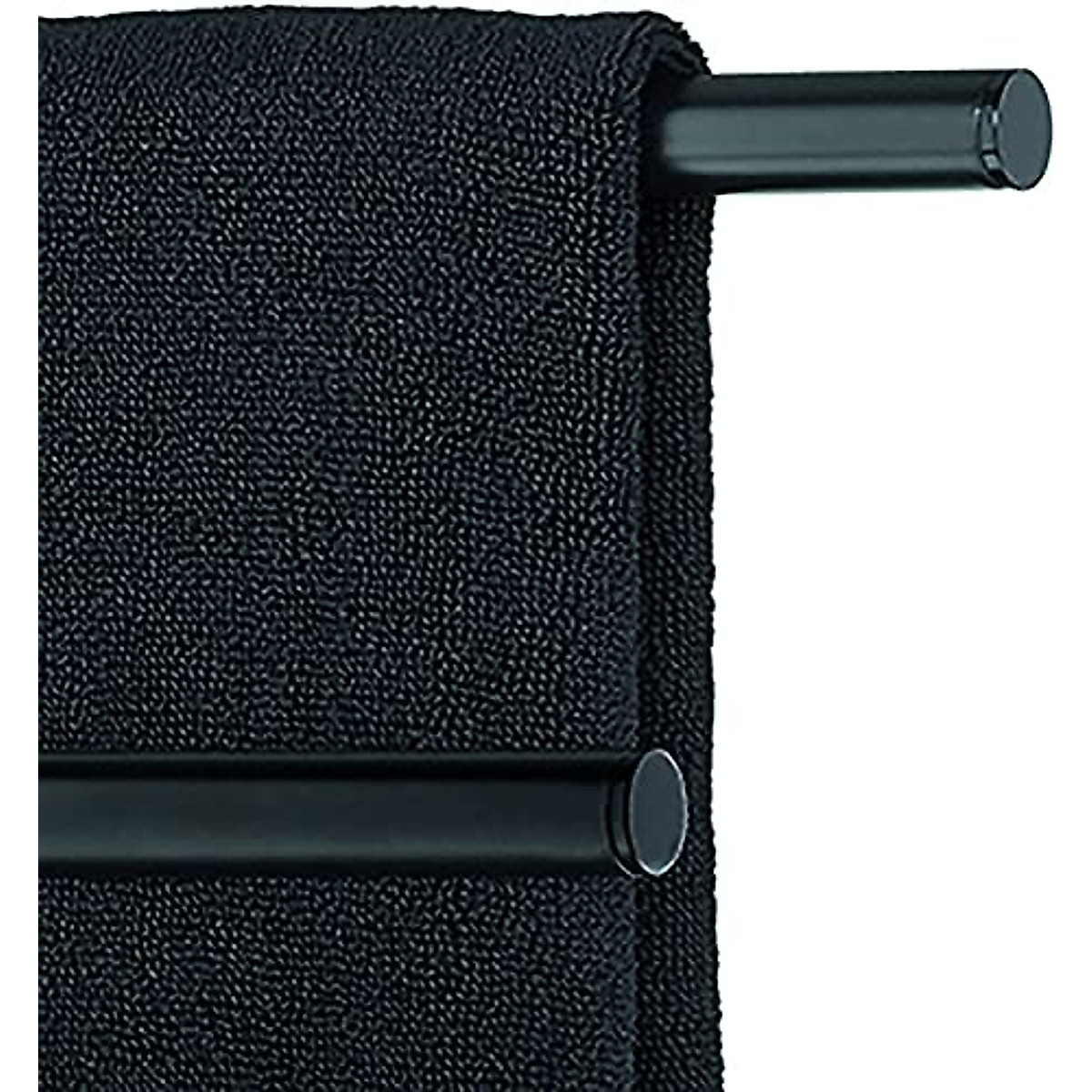 Kela Free Standing Towel Rack for Bathroom Varda Collection, Black/White