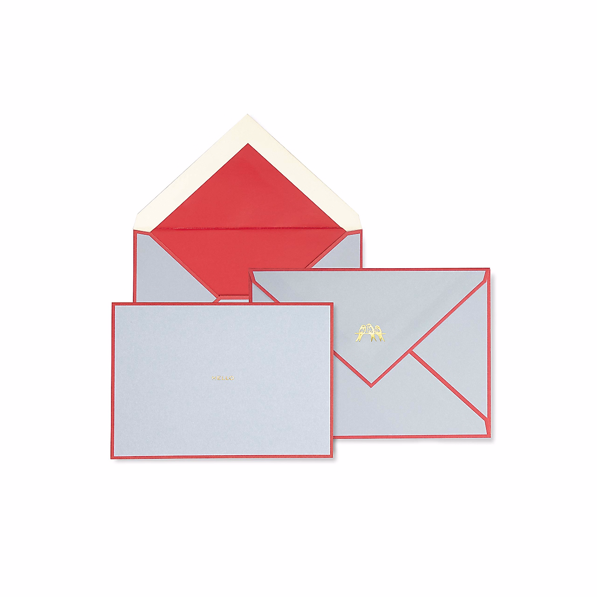 Kate Spade New York All Occasion Card Set of 15 with Blank Interior and Lined Envelopes, Colorblock