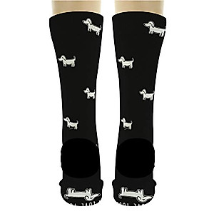 ThisWear Funny Valentines Gifts I Love Your Wiener Socks Girlfriend Boyfriend Gift 1-Pair Novelty Crew Socks