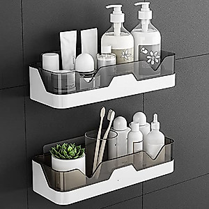 EigPluy Shower Caddy,Adhesive Shower Shelves,Wall Mount Shower Storage Organizer Rack,No Drilling Shower Shelf for Inside Shower(2 Pack)