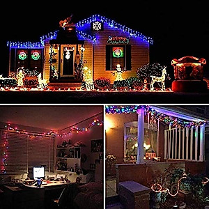 ZSMPY Fairy Lights Solar String Light, Fairy Lights 100 Lights Multicolor 8-Modes 10m Christmas Lights for Patio, Garden, Home, Wedding, Pathway, Party